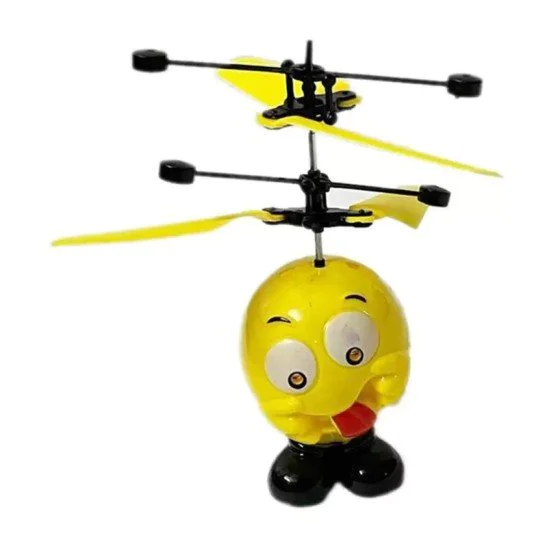 StarsOne Hand Sensor Flying Smiley Helicopter Action Figure with USB Charger
