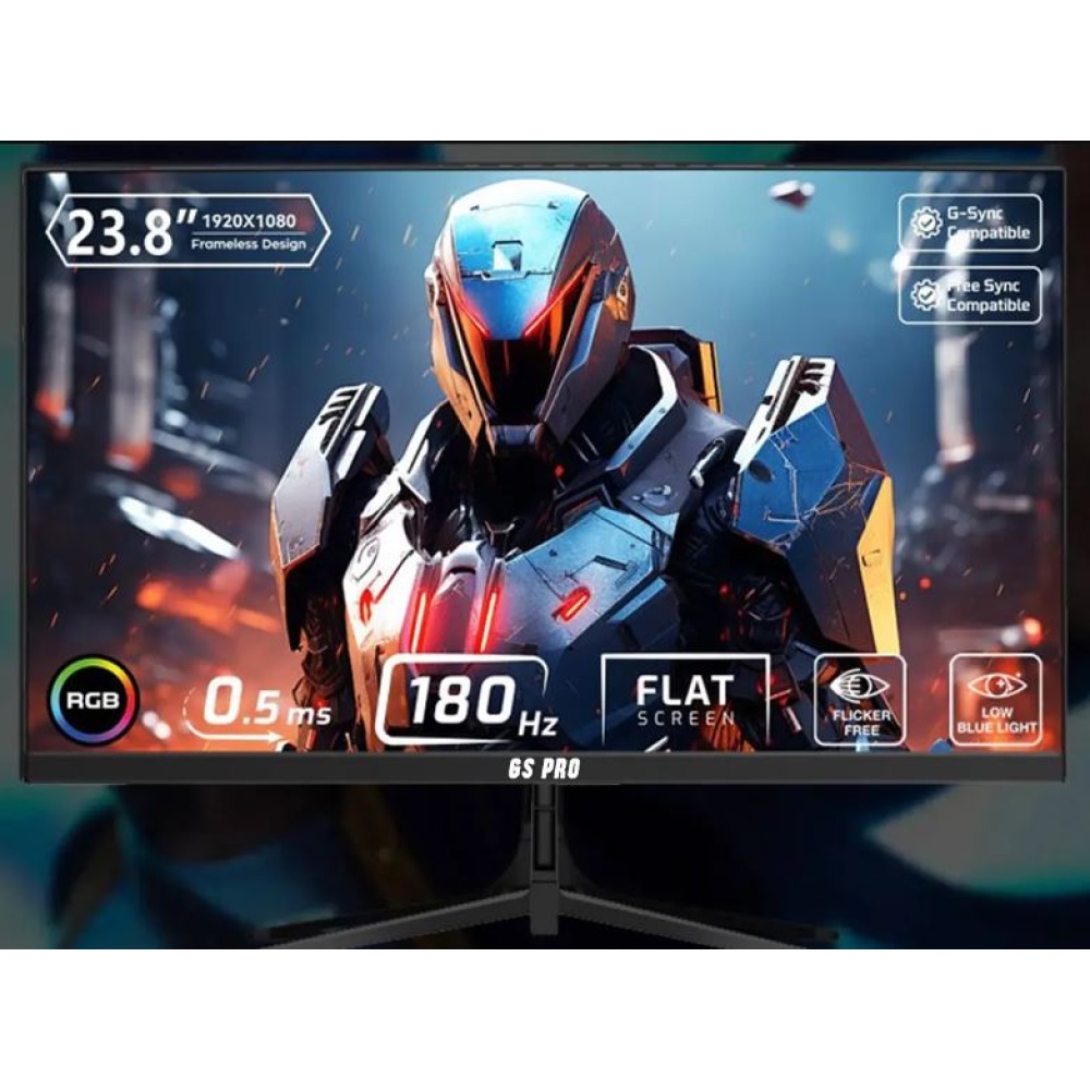 GSPRO H24-1C Curved Gaming Monitor | 24" | FHD | 180Hz | 0.5ms | IPS ...